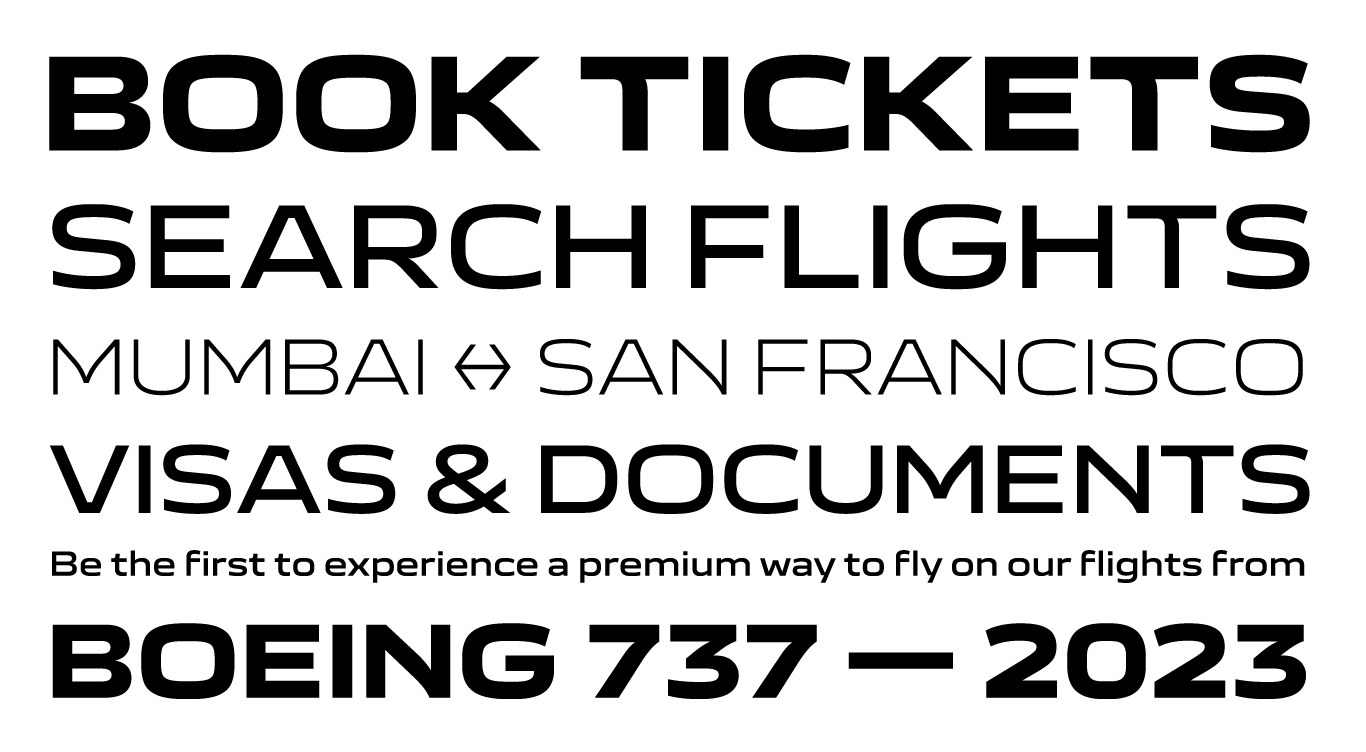 AirIndia: a custom font honoring local culture for a global airline ...