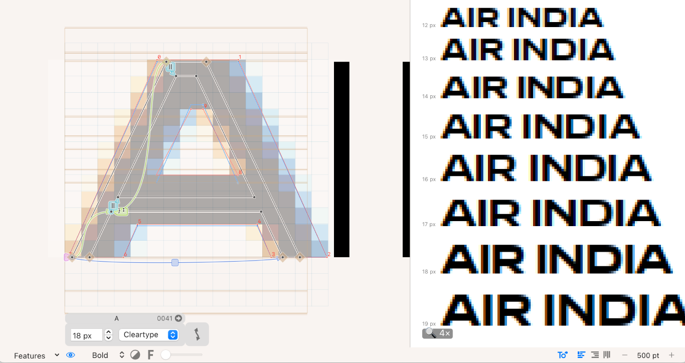 AirIndia: a custom font honoring local culture for a global airline ...